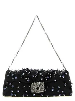 ROGER VIVIER Efflorescence' Clutch - Black