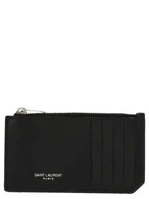 Saint Laurent Fragments' Card Holder - Black