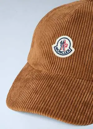 Moncler Corduroy Logo Cap