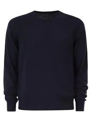 Kiton Long-sleeved Wool Crew Neck Jumper - Multicolor
