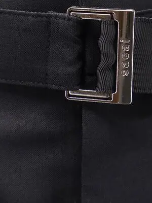 Sacai Wool Blend Bermuda Shorts - Black