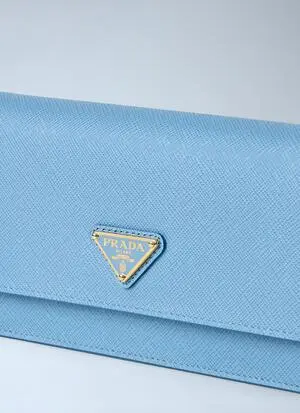 Prada Saffiano Leather Mini Bag - Blue