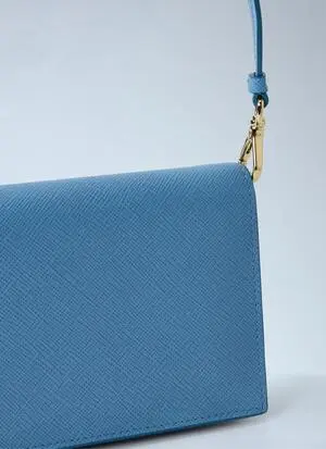 Prada Saffiano Leather Mini Bag - Blue