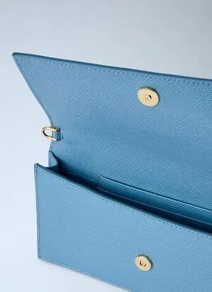 Prada Saffiano Leather Mini Bag - Blue