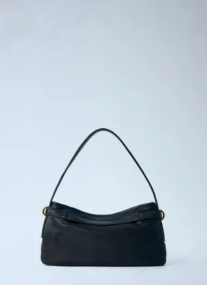 Miu Miu Adventure Nappa Leather Shoulder Bag - Black