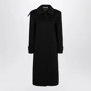 Tagliatore Single-breasted Virgin Wool Coat - Black