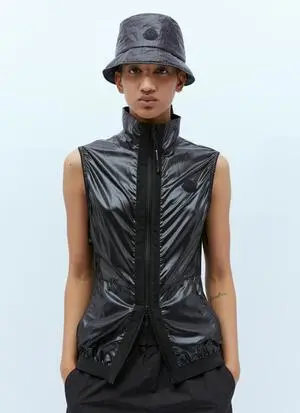 Moncler Logo Patch Bucket Hat - Black