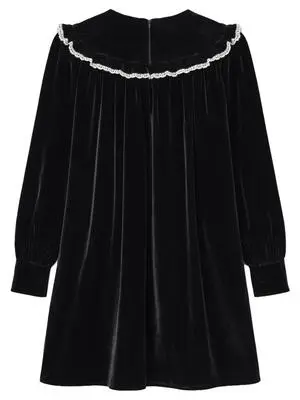 GANNI Mini Velvet Dress