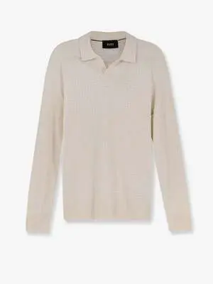 BOSS Silk Sweater With Processing All-over - Multicolor