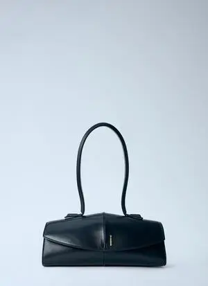 JIL SANDER Linea Shoulder Bag - Black
