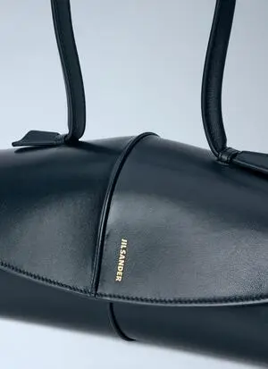 JIL SANDER Linea Shoulder Bag - Black