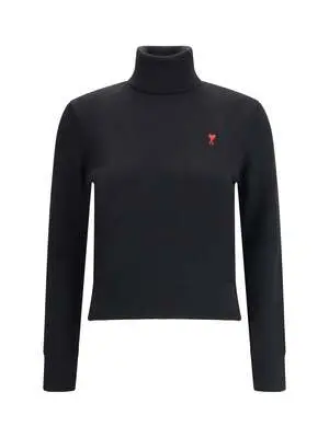AMI Paris De Coeur Turtleneck Sweater