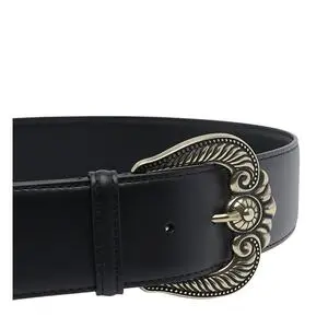 Etro Paisley Buckle Leather Belt