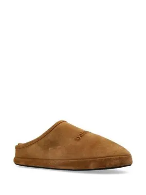 Balenciaga Alaska Suede Leather Slippers