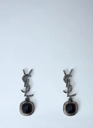 Saint Laurent Mini Cabochon Earrings