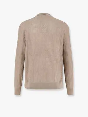BOSS Silk Sweater With All-over Processing
