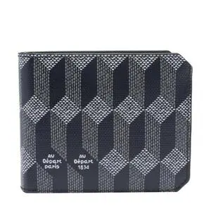 AU DEPART Logo Bifold Wallet - Black