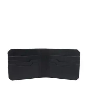 AU DEPART Logo Bifold Wallet - Black