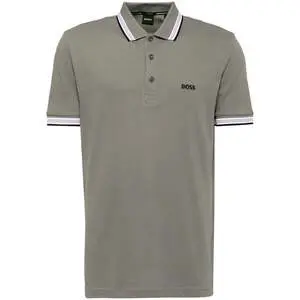 BOSS Grey Polo Shirts - Gray