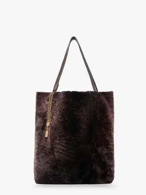 Chloé Spin Shearling Shoulder Bag - Multicolor