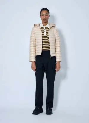 Moncler Igelhood Short Down Jacket - Cream