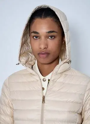Moncler Igelhood Short Down Jacket - Cream