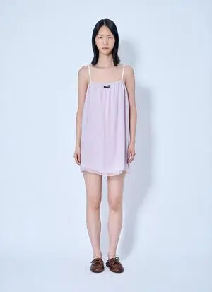 Miu Miu Wisteria Chiffon Dress - Multicolor