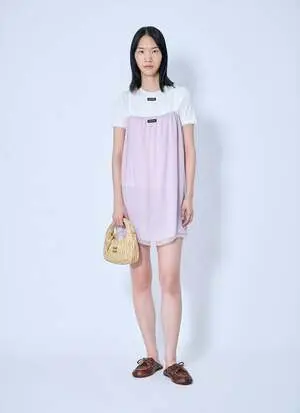 Miu Miu Wisteria Chiffon Dress - Multicolor