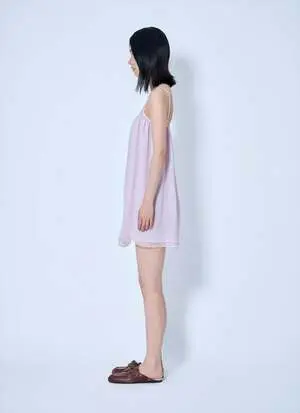 Miu Miu Wisteria Chiffon Dress - Multicolor
