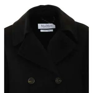 Max Mara Mxaospite Double-breasted Sable Cashmere Cape
