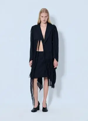 Yohji Yamamoto Frayed Hem Blazer