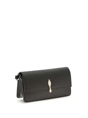 CHRISTIAN LOUBOUTIN Bettina Chain Wallet - Black