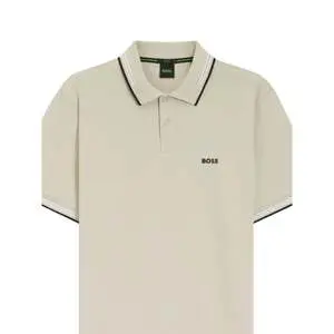 BOSS Neutrals Polo Shirts - Cream