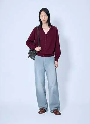Miu Miu Knit Cardigan With Logo