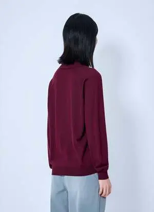 Miu Miu Knit Cardigan With Logo