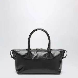 Miu Miu Glossy Leather Top-handle Bag - Black