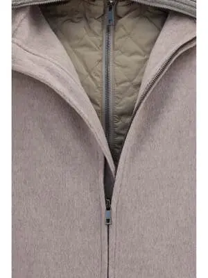 P.a.r.o.s.h Double Wool And Quilted Jacket - Cream
