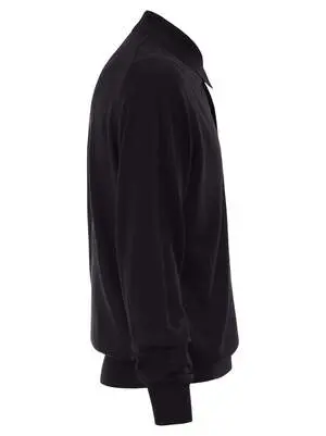 Kiton Long-sleeved Wool Polo Shirt