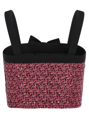 Alessandra Rich Tweed Top