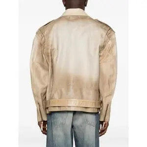 GOLDEN GOOSE Neutrals Jackets Leather Jackets