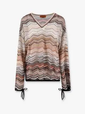 Missoni Viscose And Metallic Fiber Sweater - Multicolor