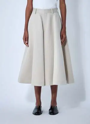 Bottega Veneta Silk-and-cotton-twill Culotte - Gray