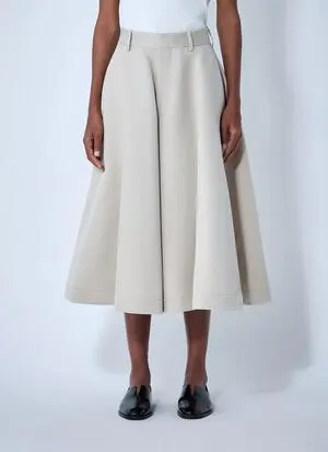 Bottega Veneta Silk-and-cotton-twill Culotte - Gray