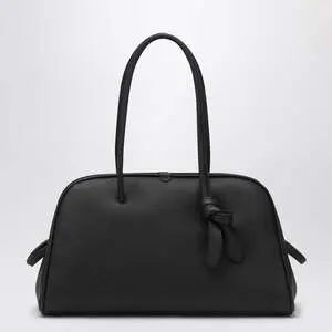 Jacquemus Medium Turismo Bag In Leather - Black