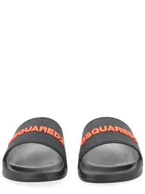 Dsquared2 Rubber Logo Slides