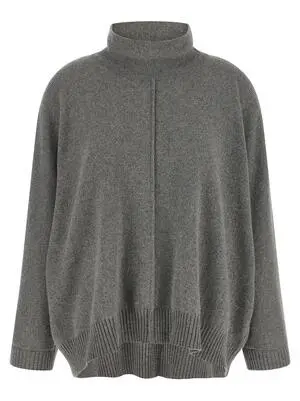 Alberta Ferretti Central Stitching Sweater - Gray
