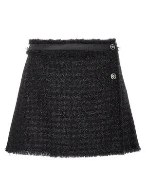 Versace Lurex Skirt - Black