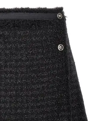Versace Lurex Wool Blend Skirt