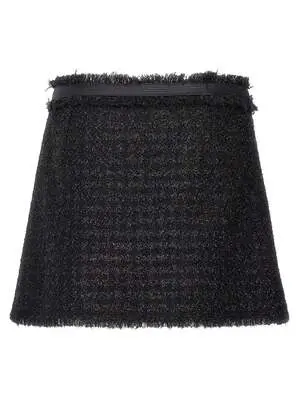 Versace Lurex Wool Blend Skirt