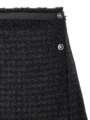 Versace Lurex Wool Blend Skirt